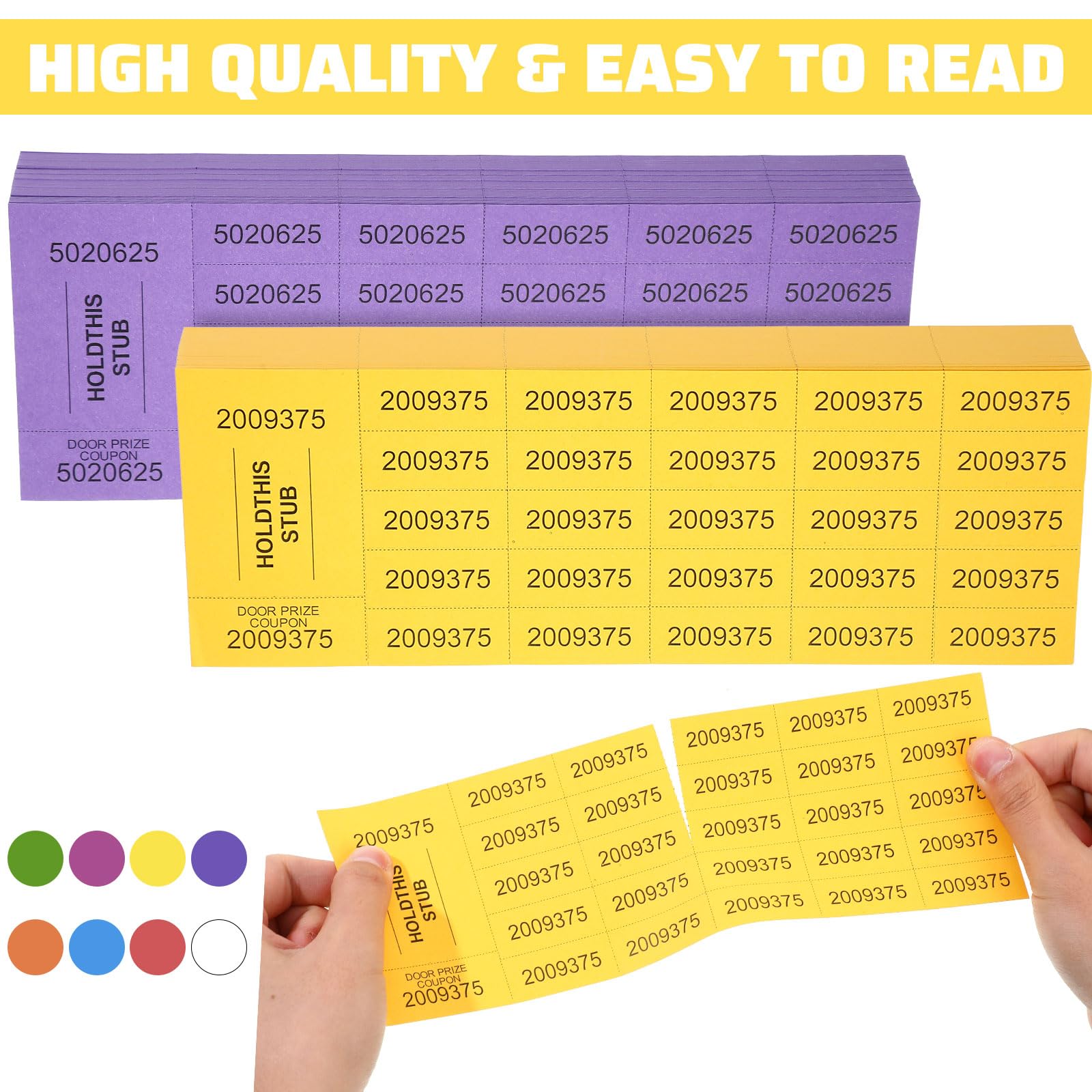 Snapklik.com : Kosiz 1000 Sheets 25 Bid Raffle Ticket Numbers - Chinese ...