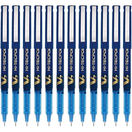 Pilot V7 Pen - Blue Body, Blue Ink, Pack of 12,9000019576 : Amazon.in ...