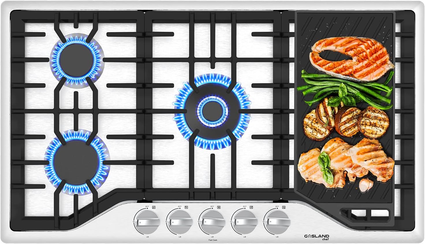 Amazon.com: GE PGP9036SLSS 36 Inch Gas Cooktop : Appliances