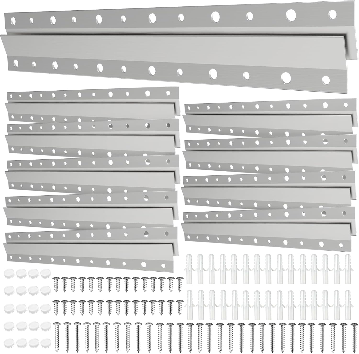 12"-10 Pairs French Cleat Hanger,Z-Hanger Picture Hanging Kit,Wall ...