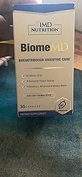 Amazon.com: 1MD Nutrition BiomeMD Probiotics | 62 Billion CFUs, 15 ...