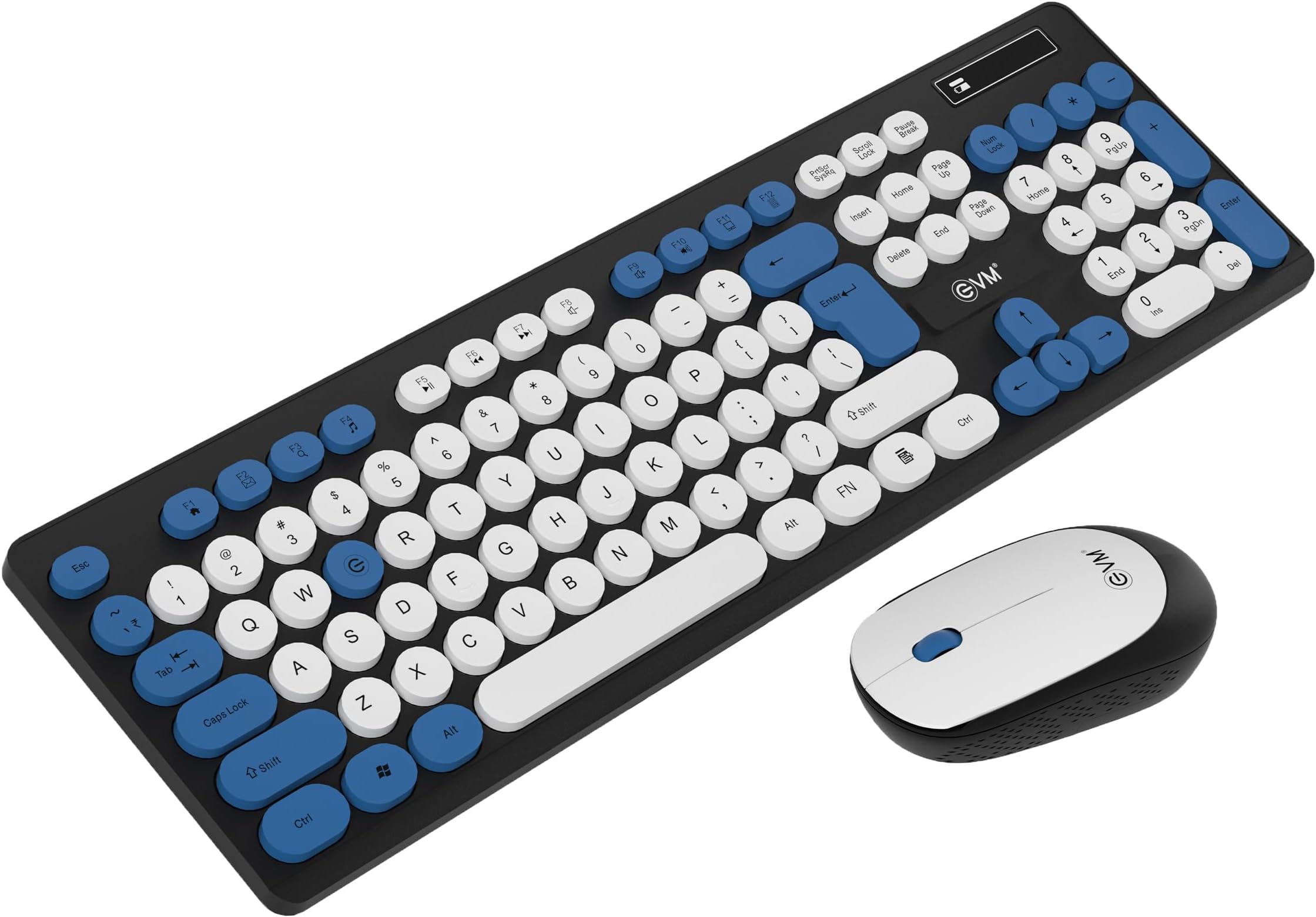 Amazon.in: Buy EVM Wireless Rounded Key Keyboard & Mouse Combo - 2.4G ...