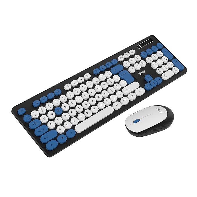 Amazon.in: Buy EVM Wireless Rounded Key Keyboard & Mouse Combo - 2.4G ...