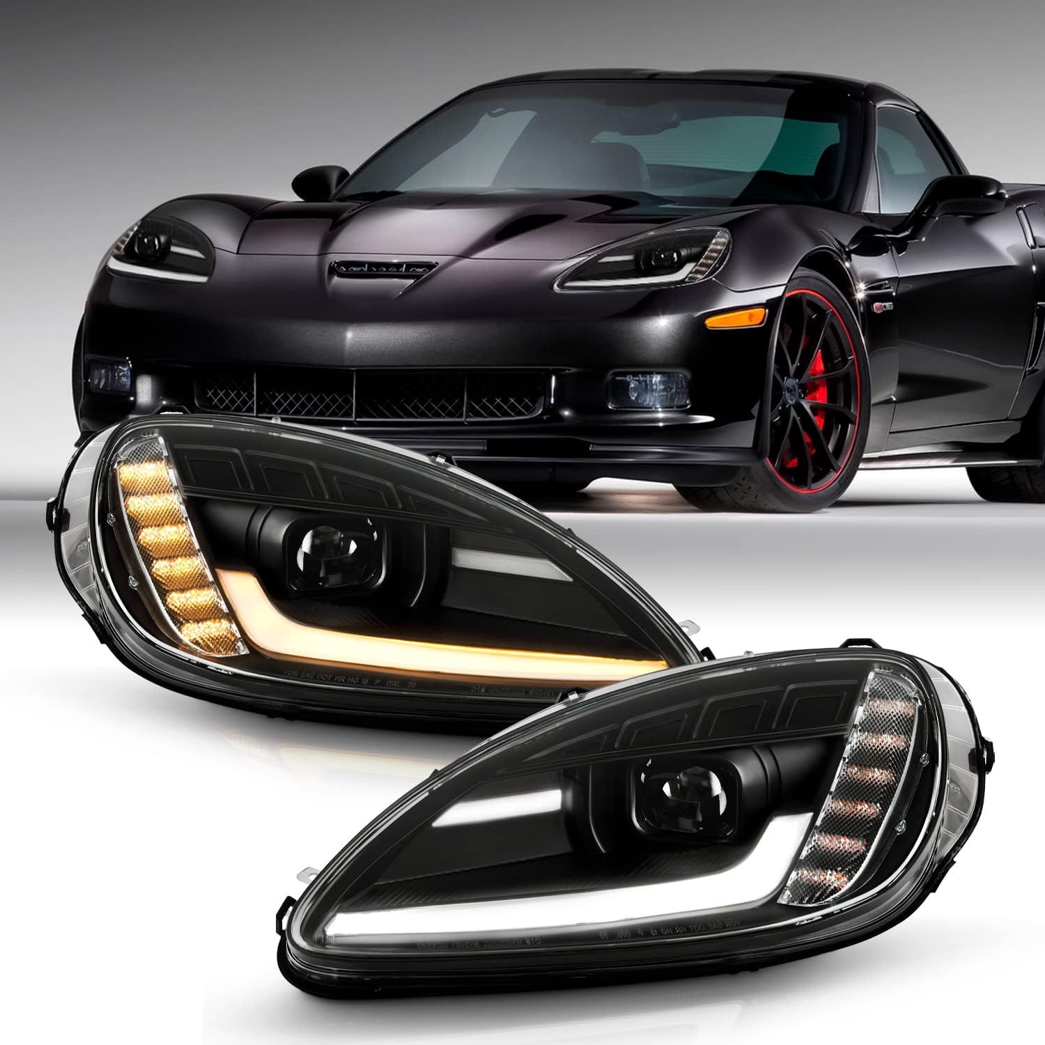 Amazon.com: USR 05-13 Corvette UPGRADE C7 Style Switchback LED ...