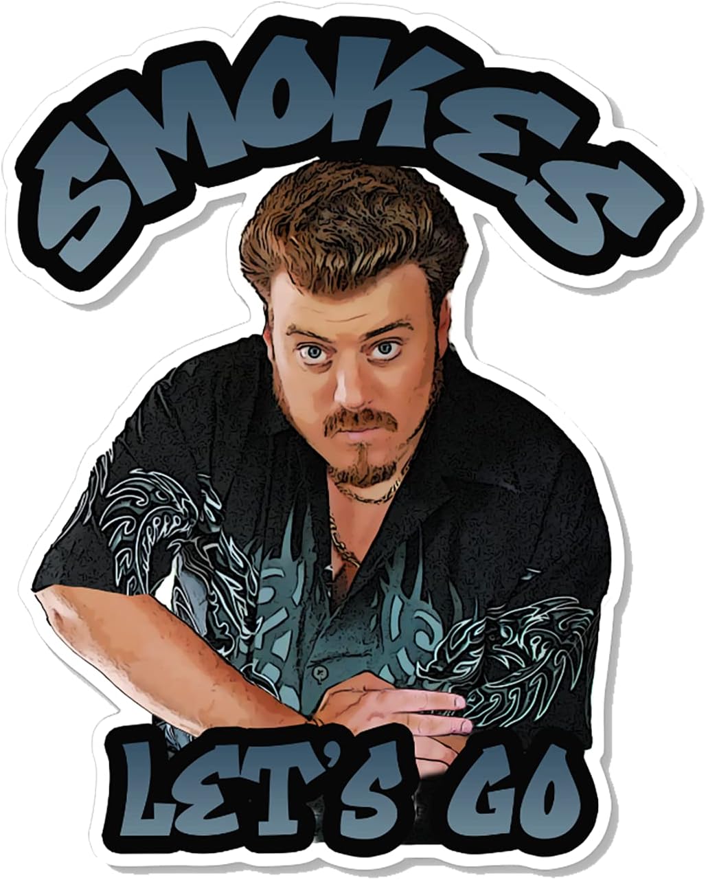 Amazon.com - Trailer Park Boys Ricky Sticker | Smokes Let's Go ...
