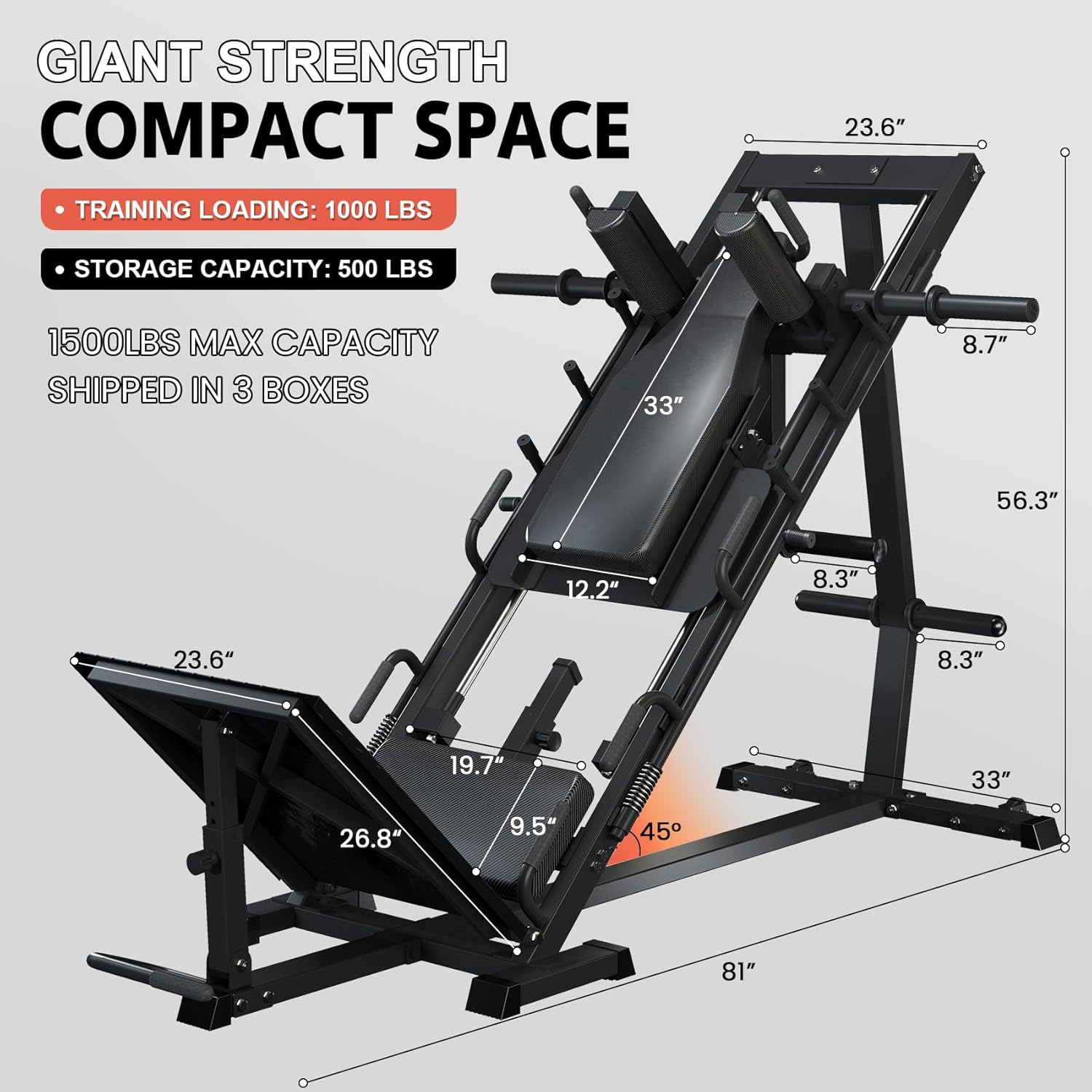 Leg Press Hack Squat Machine Combo - Adjustable Leg Nepal | Ubuy