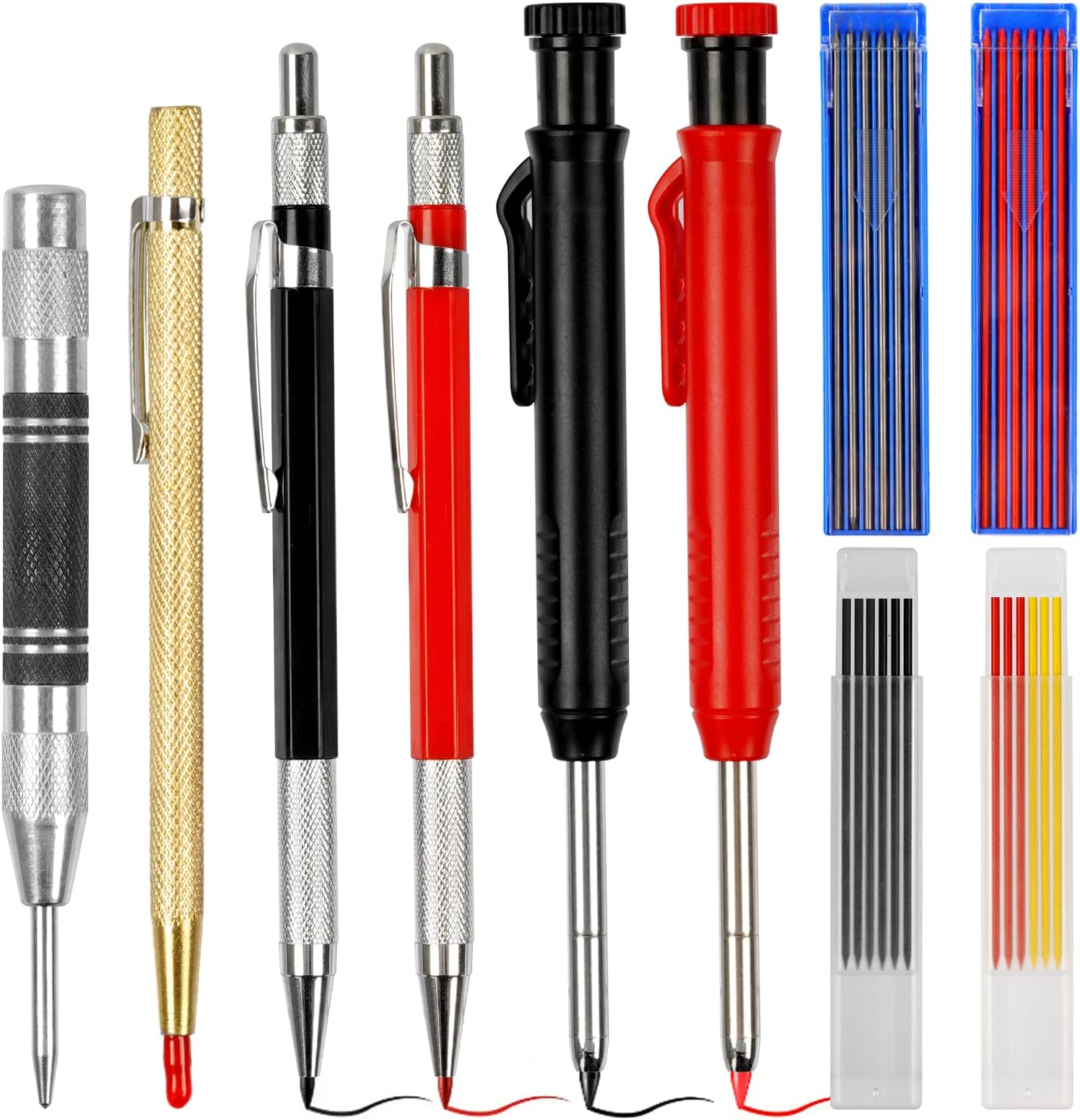 Amazon.com : 10PCS Carpenter Pencil Set with Built-in Sharpener, 36 ...