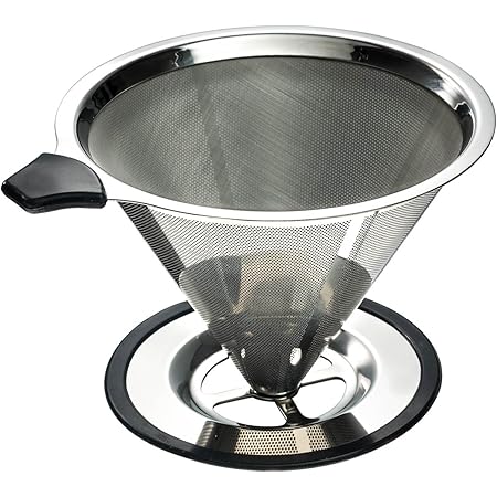 Amazon.com: Maranello Caffé Pour Over Coffee Dripper Stainless Steel ...
