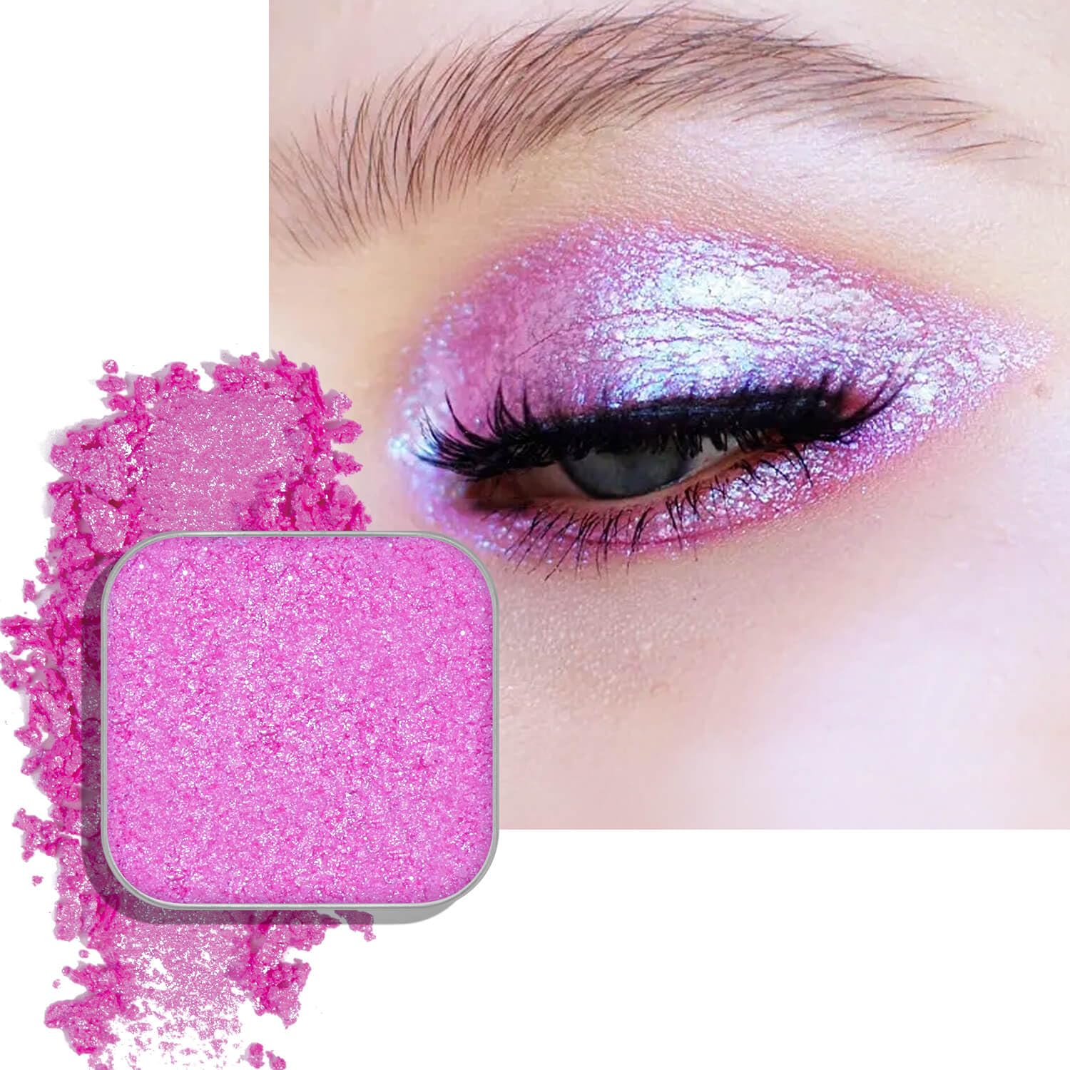 Amazon.com : Fillwie Duochrome Chameleon Eyeshadow, Hot Pink to Purple ...