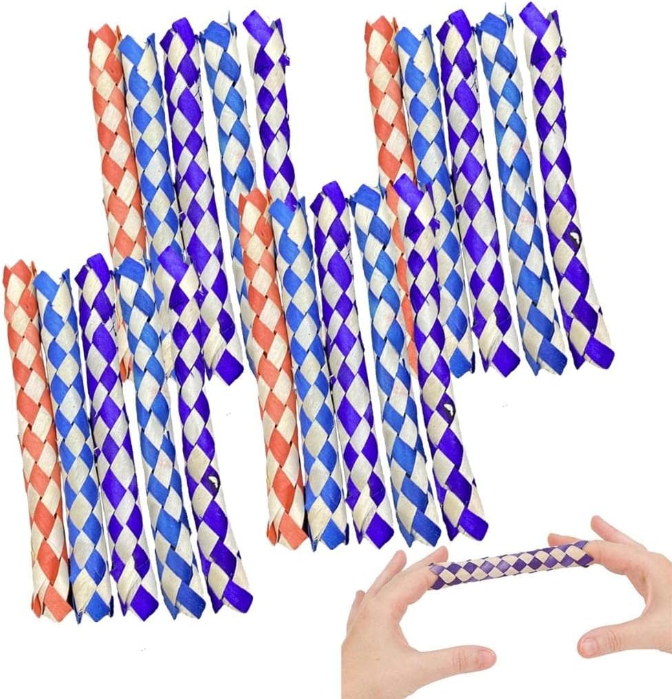 YAMSLAM 20 Pcs Classic Finger Traps Chinese Finger Trap Bamboo Chinese ...