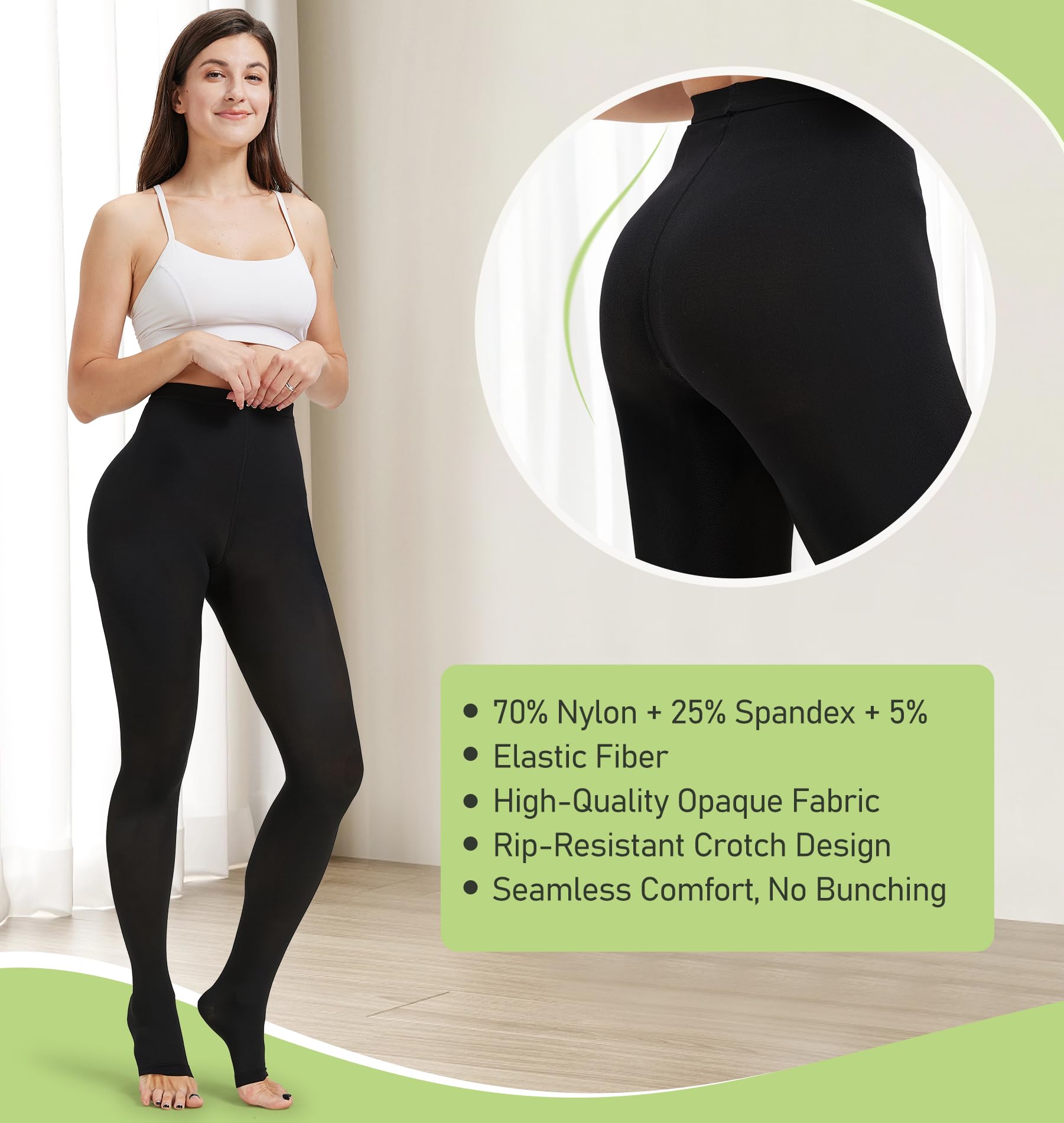 Snapklik.com : Medical Compression Pantyhose For Women & Men, Comfort ...