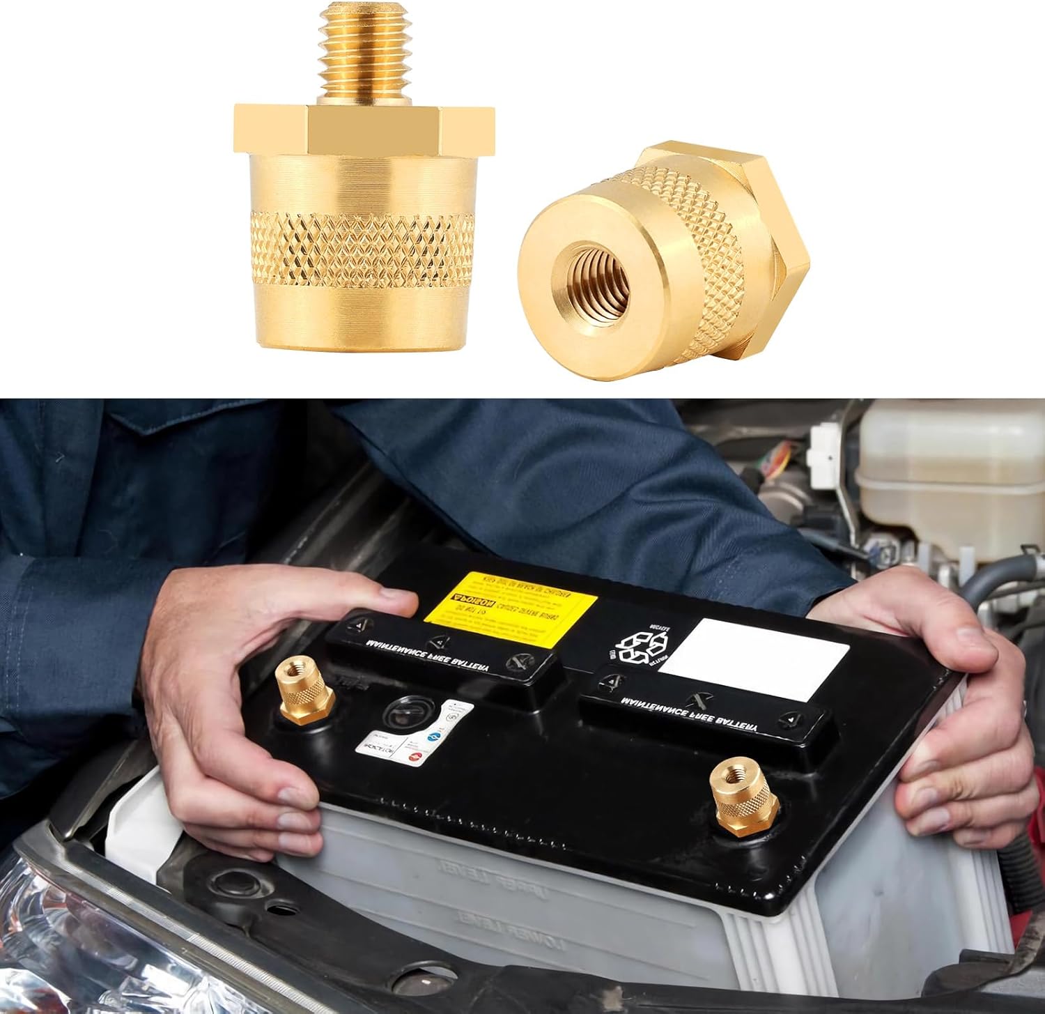 Amazon.com: 2PCS Auto Battery Terminal Connectors,M8 Car Side Post ...