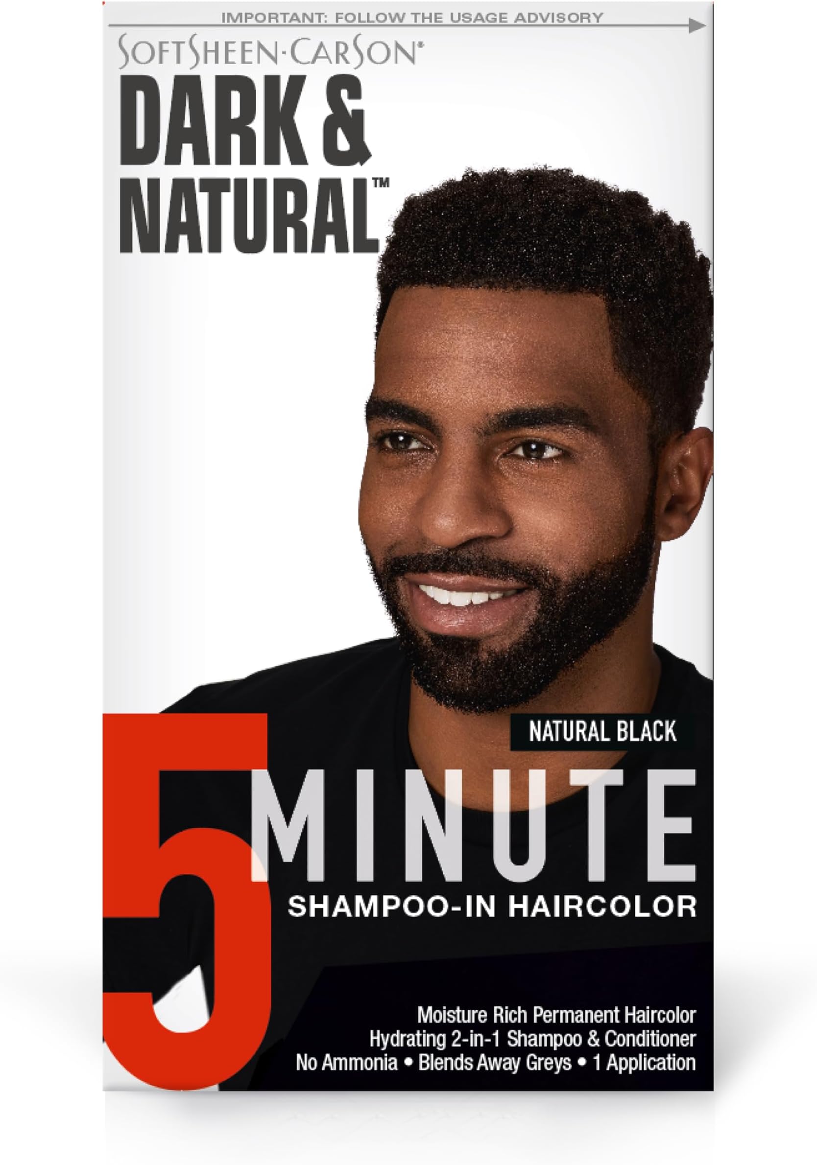 Amazon.com : SoftSheen-Carson Dark & Natural Hair Color for Men 5 ...