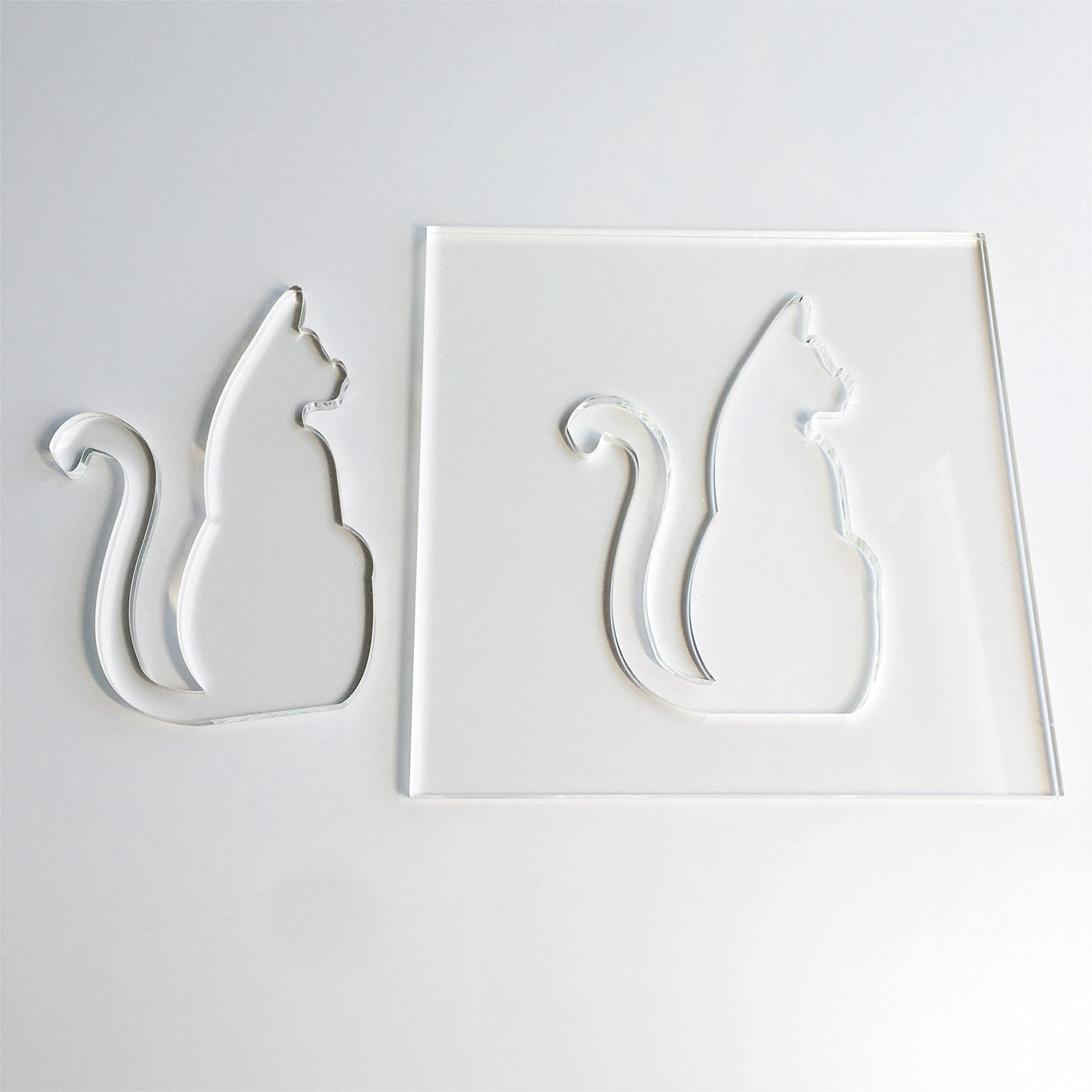 Amazon.com: Cat Template, Clear Acrylic Template, Woodworking Router ...