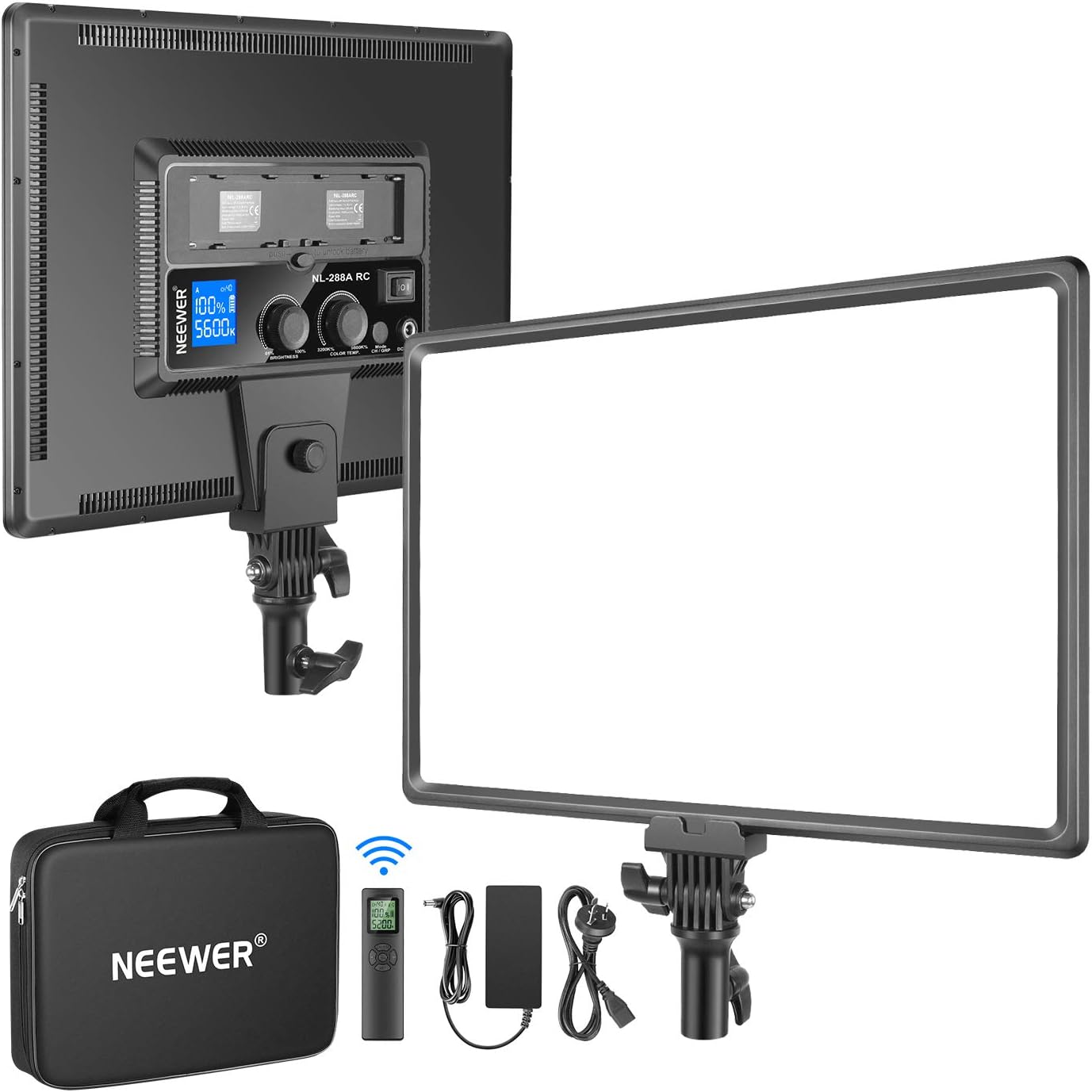 Neewer 13" Led Video Light Panel Kit, 2 Pack Dimmable Bi Color Soft Key ...