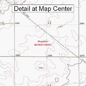 Amazon.com : USGS Topographic Quadrangle Map - Hugoton, Kansas (Folded ...
