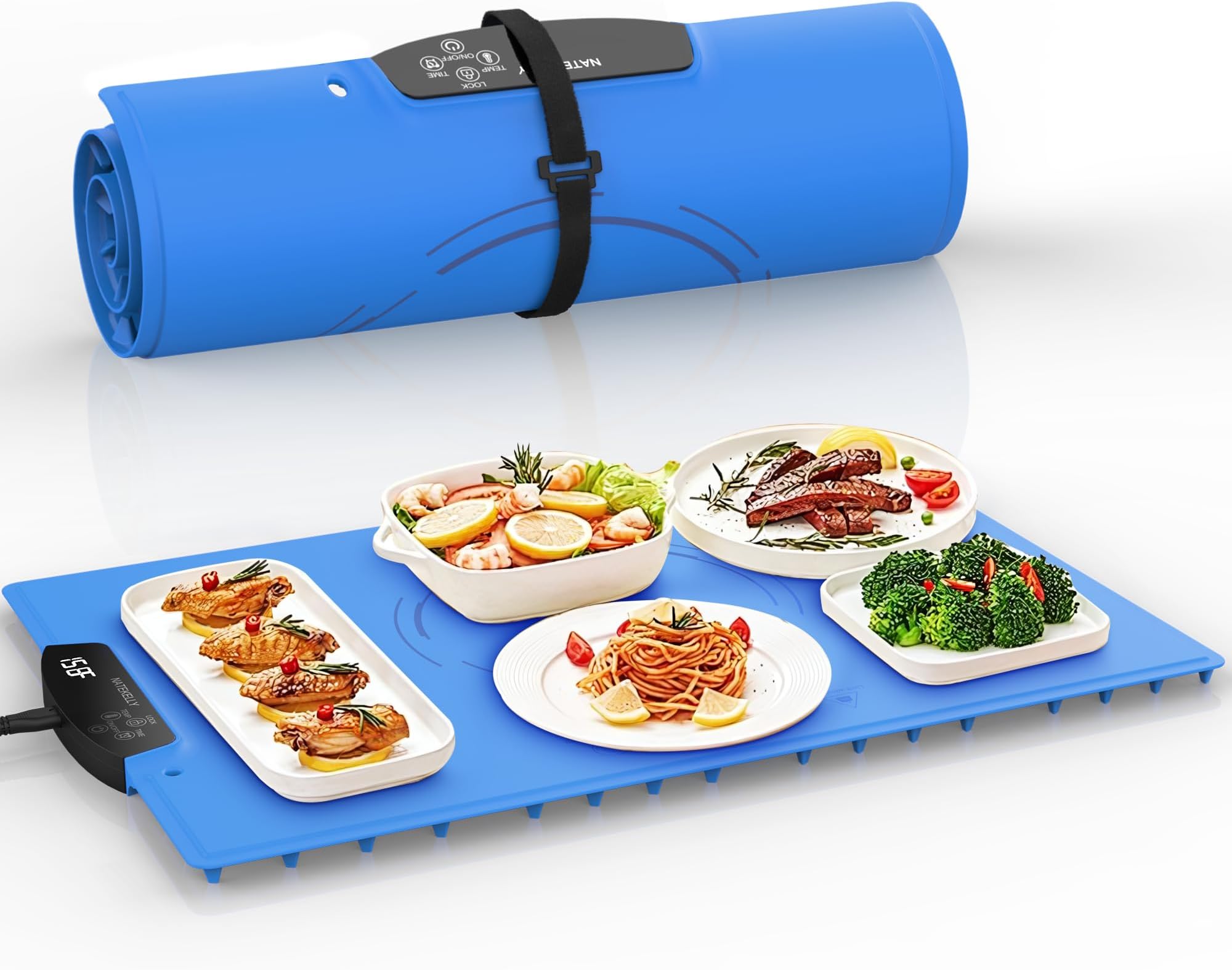 Amazon.com: Electric Warming Tray, Portable Silicone Food Warming Mat ...