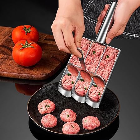 Amazon.com: Triple Meatball Maker Meatball Scoop Maker Meatball Shape ...