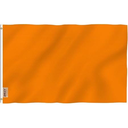 Amazon.com : 3x5 Foot Solid Orange Flag - Plain Orange Flags : Patio ...