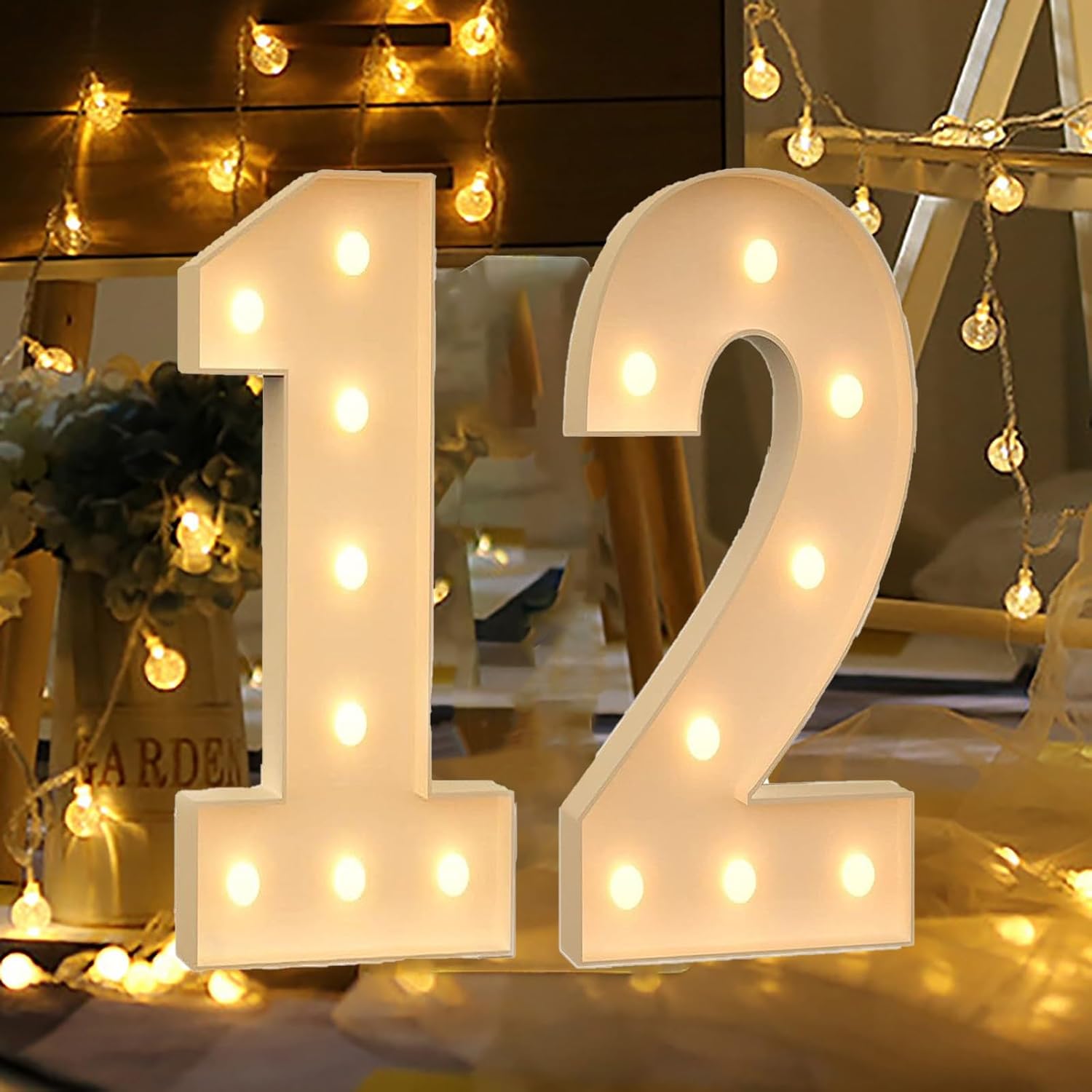 Marquee Light Up Numbers, Led Large Numbers Letters Sign Numbers Large ...