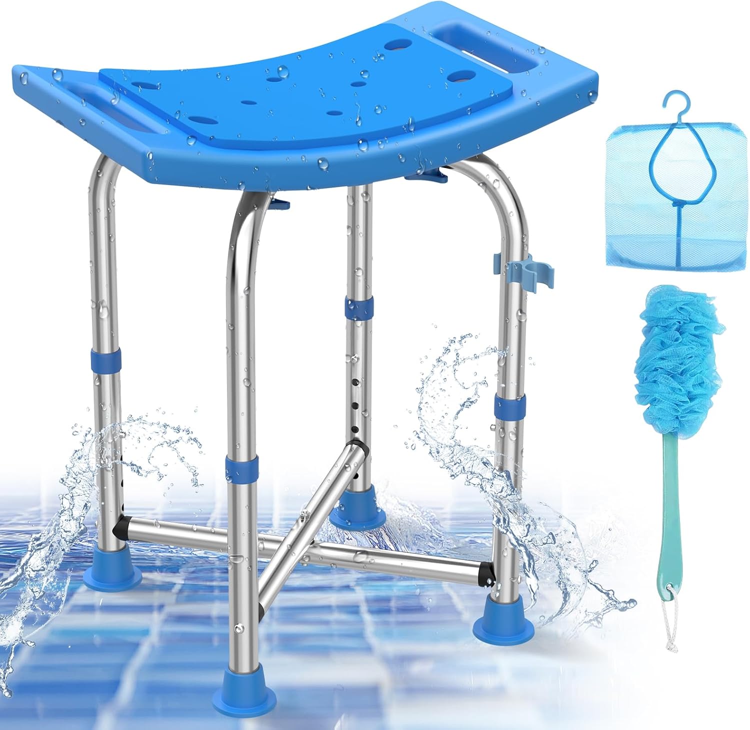 Amazon.com: UGarden Upgraded Shower Chair with Reinforced Crossbar ...