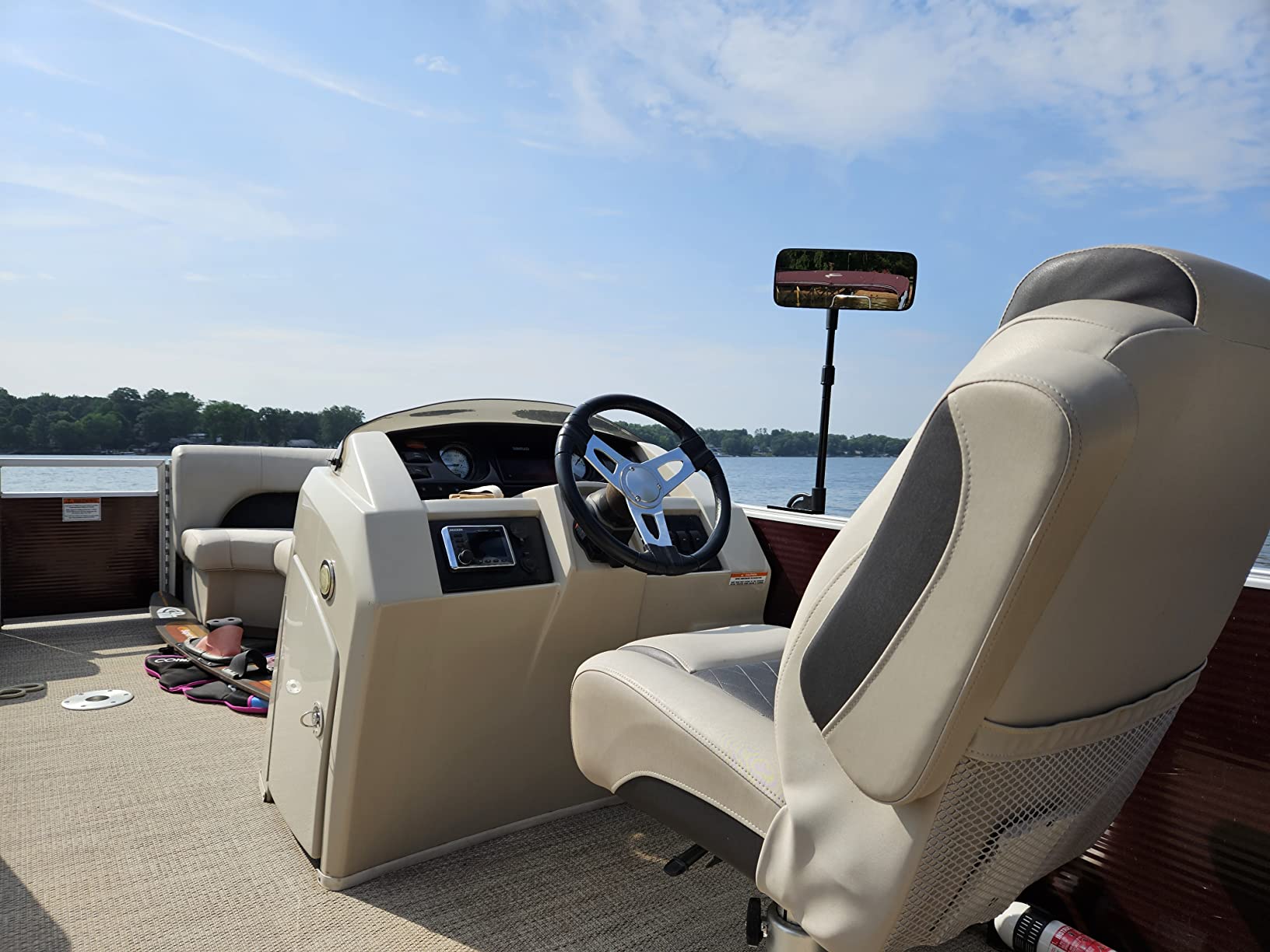 $12/mo - Finance Extra Large Pontoon Boat Mirror (5" x 11.8") & Bracket ...