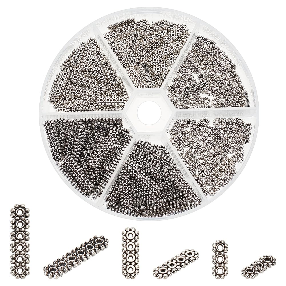 Amazon.com: PH PandaHall 240pcs Spacer Bars Antique Tibetan Style ...