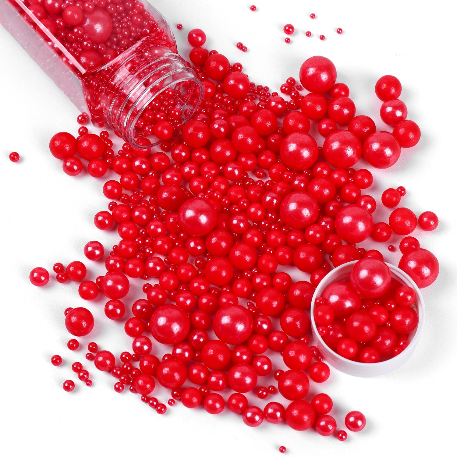 Amazon.com: Cobakey Red Sprinkles for Cake Decorations 3.52 ounce Red ...