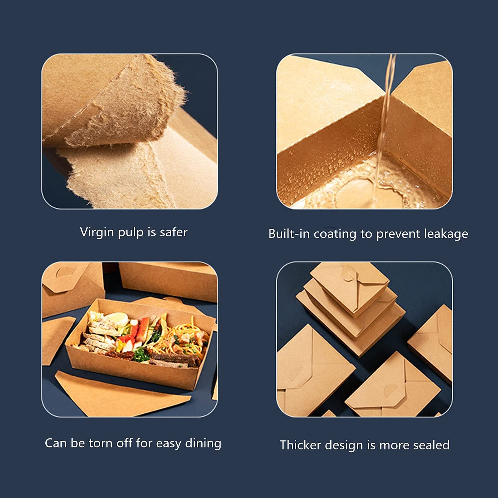 Cardboard Food To Go Containers