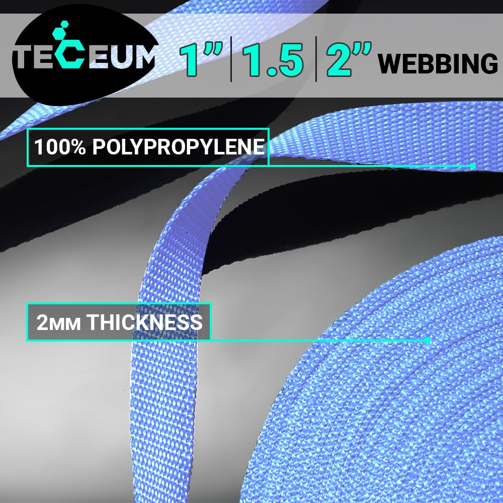 Snapklik.com : 1 Inch Webbing Baby Blue 10 Yards 1” Webbing For ...