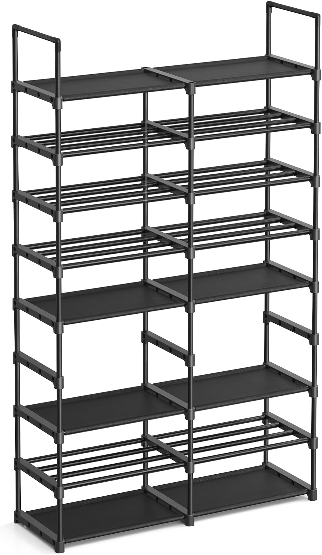 SONGMICS Adjustable Shoe Rack, 8-Tier Shoe Organiser, Shoe Storage ...