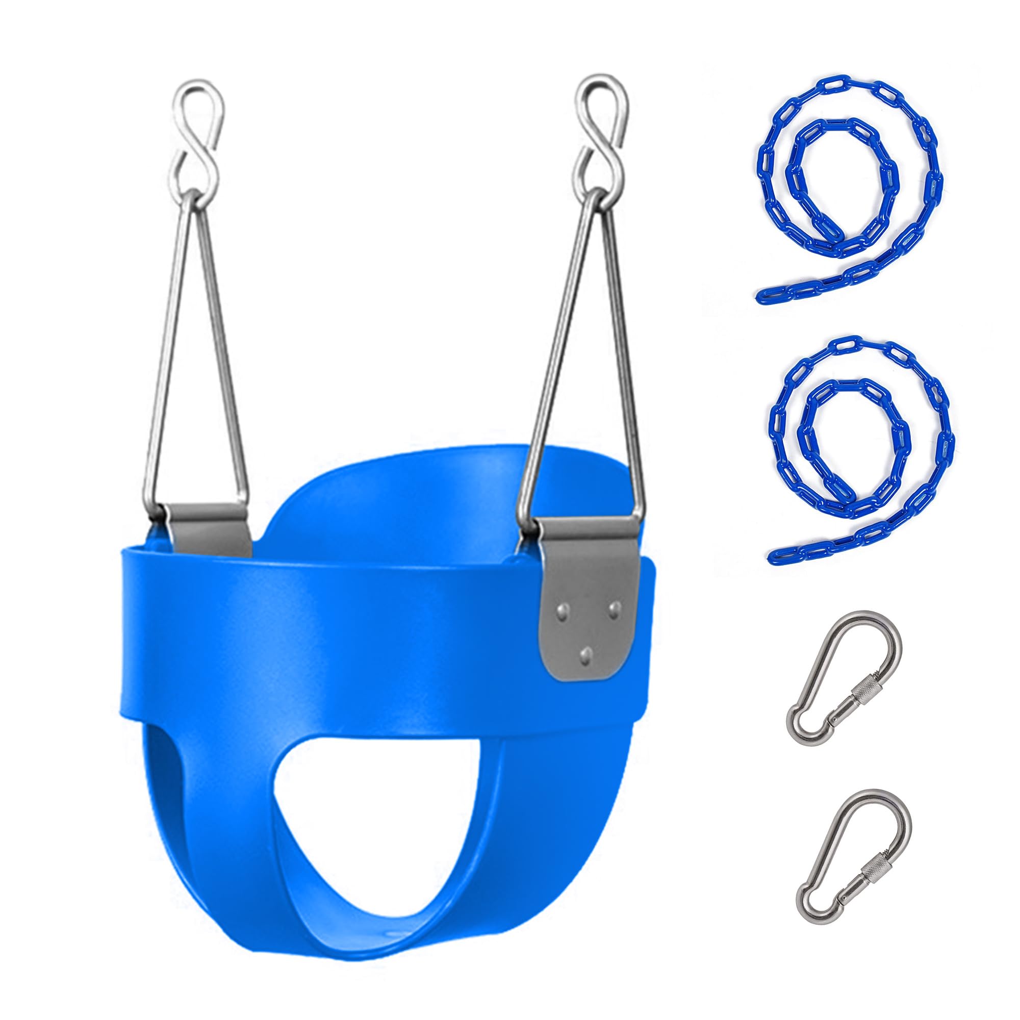 Amazon.com: Swing Sets for Backyard, Toddler Swing Seat Heavy-Duty Iron ...