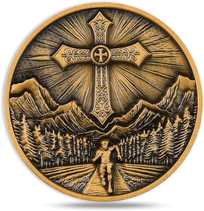 Amazon.com: Christian Challenge Coin - Philippians 4:13 Inspirational ...