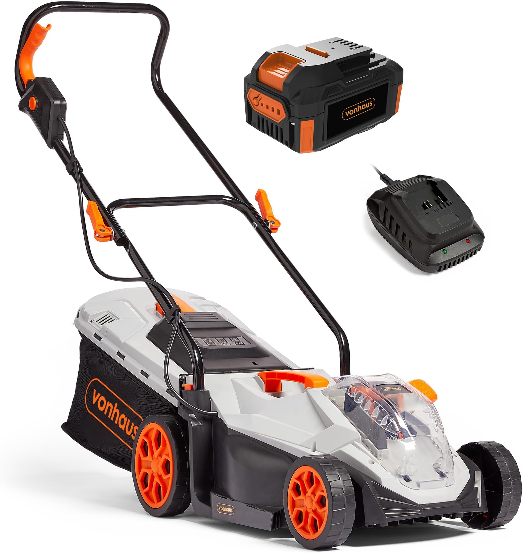 Spear & Jackson S4037CR 37cm Cordless Rotary Lawnmower - 40V : Amazon ...