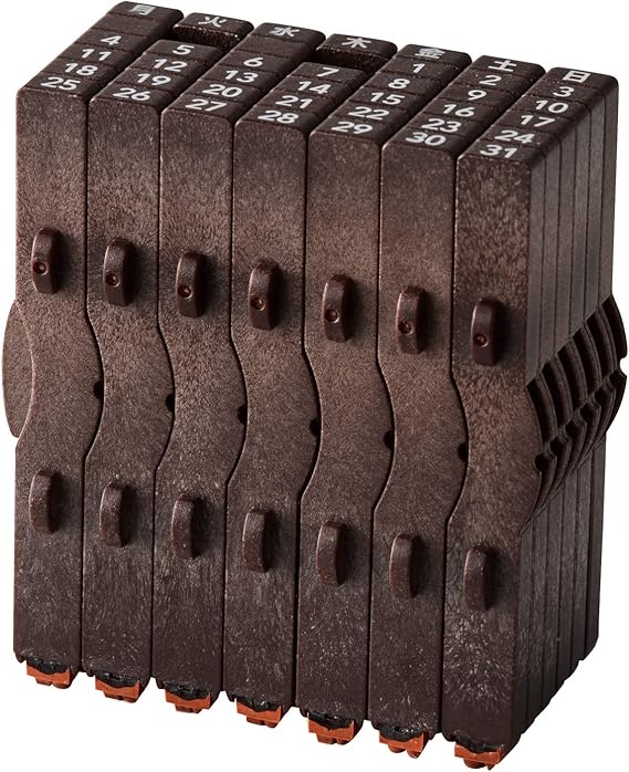 Amazon.co.jp: シャチハタ ゴム印 連結数字 スタンプ 万年カレンダー 日本語 GRJ-5ACJ : 文房具・オフィス用品