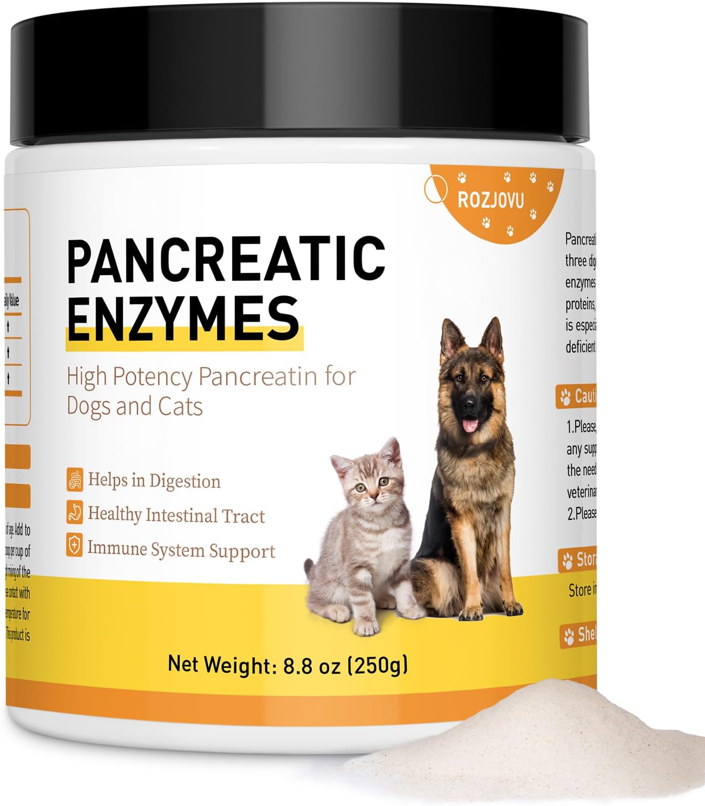 Amazon.com : 8.8 Ounces Pancreatic Enzymes for Dogs | 10x Pancreatin ...