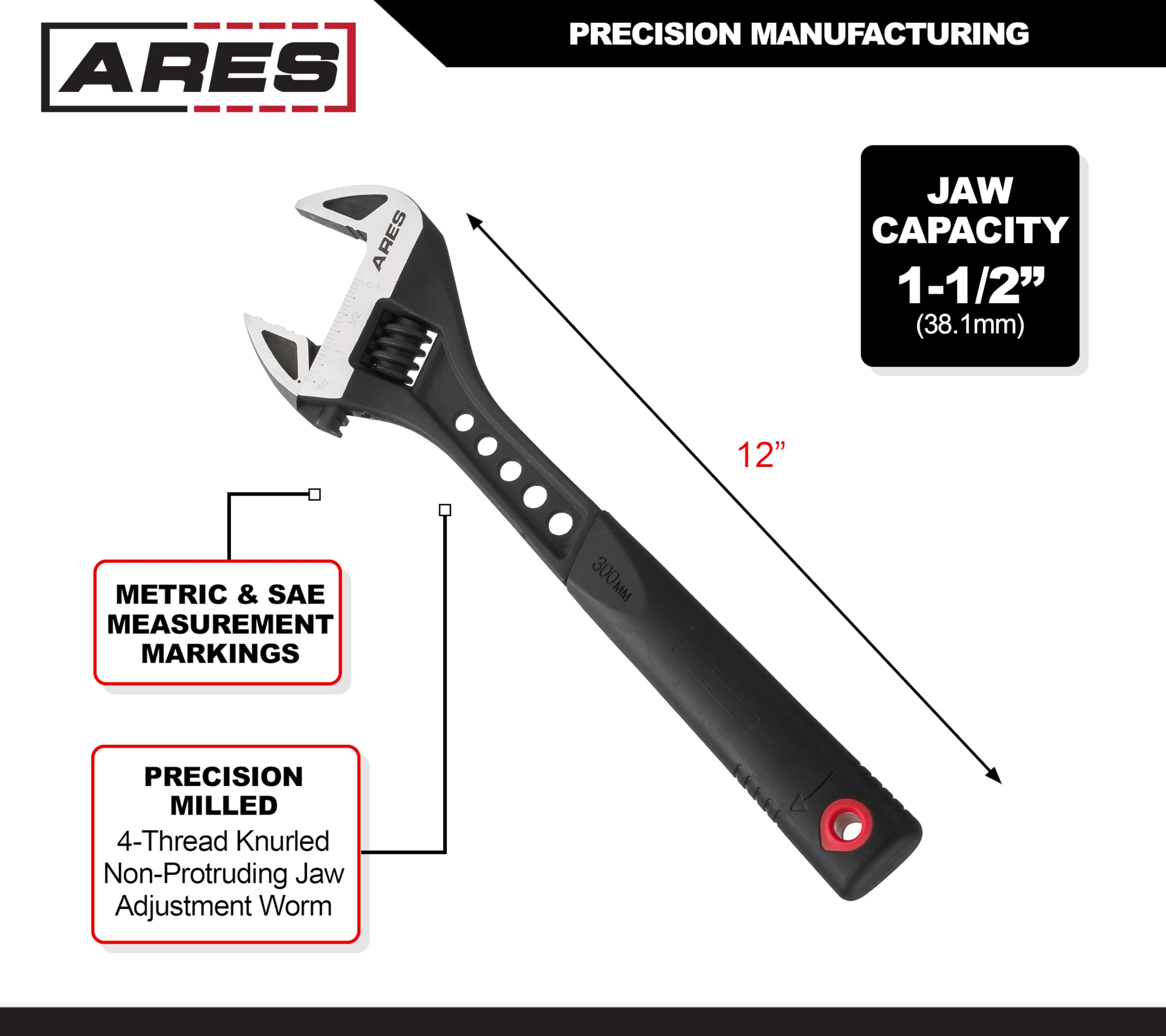 Snapklik.com : 79004-12-Inch Adjustable Wrench - 1 1/2-Inch Jaw ...