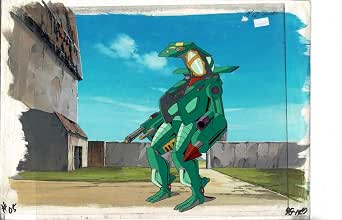 EXO Squad Original Animation Cel With Production Background at Amazon's ...