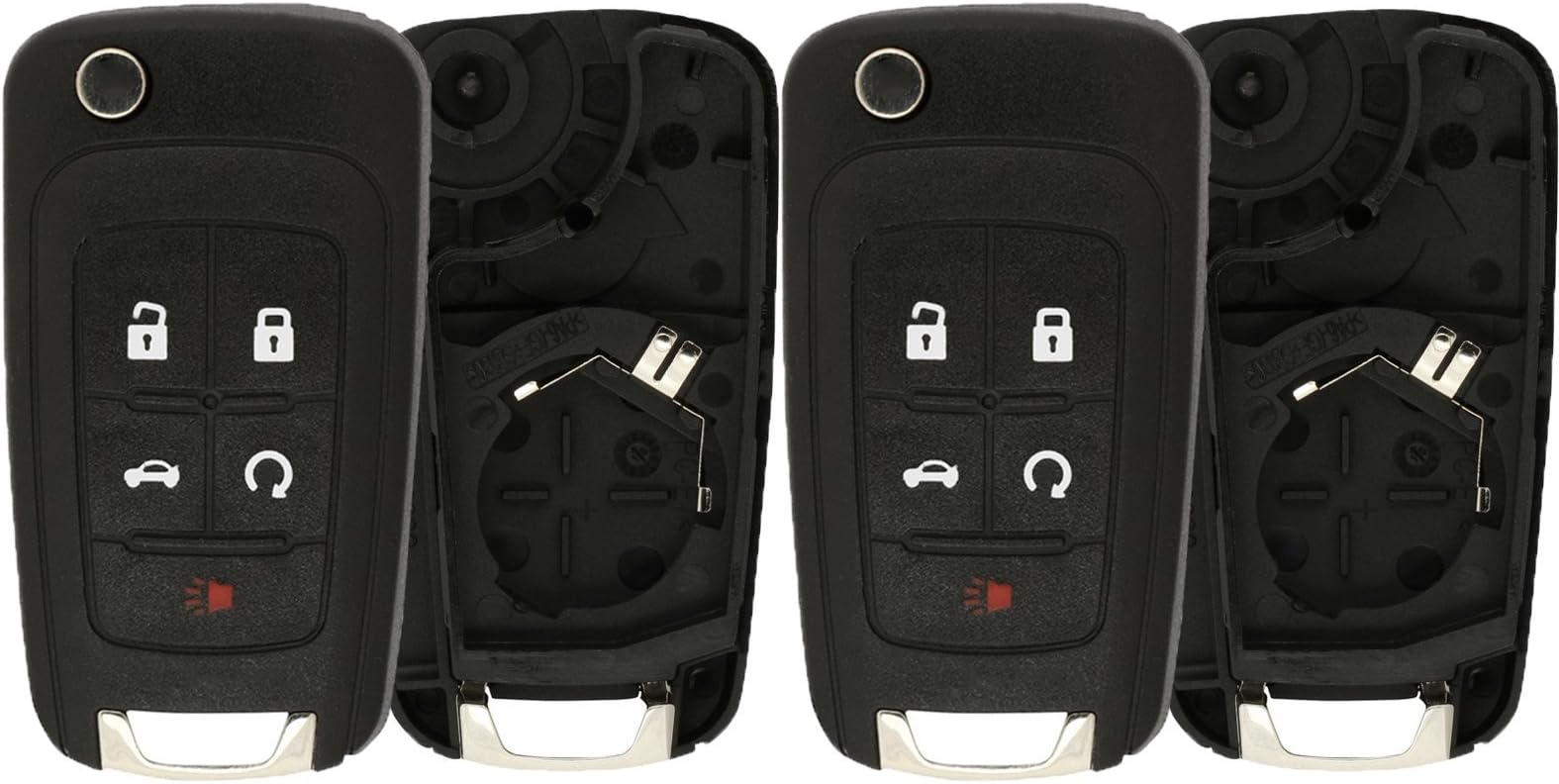 Amazon.com: KeylessOption Just the Case Keyless Entry Remote Uncut Car ...