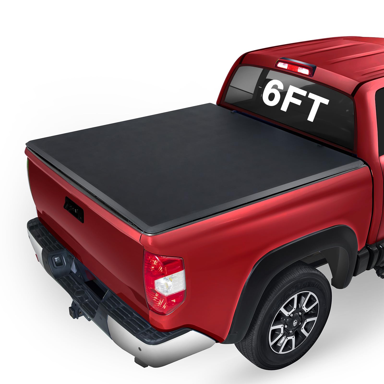 Amazon.com: 6ft Roll Up Tonneau Cover for Toyota Pickup, Soft Truck Bed ...