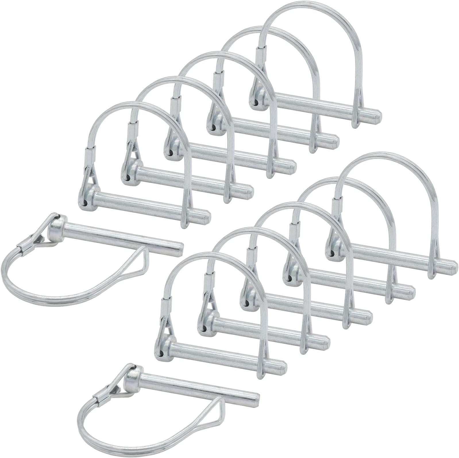 Amazon.com: Hillman 58528 (1/4" x 2") Round Wire Lock Pin, Zinc, 4 ...