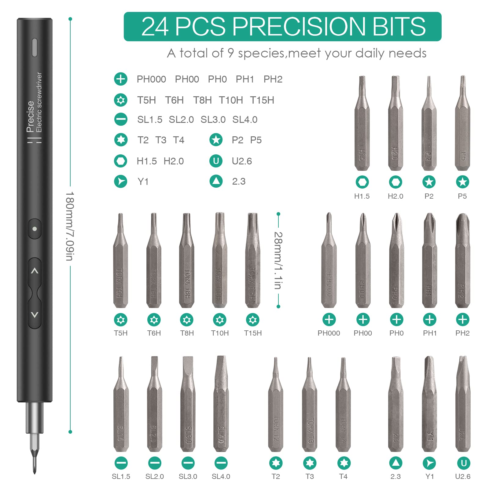 Snapklik.com : ORIA Electric Screwdriver, Newest Precision Screwdriver ...