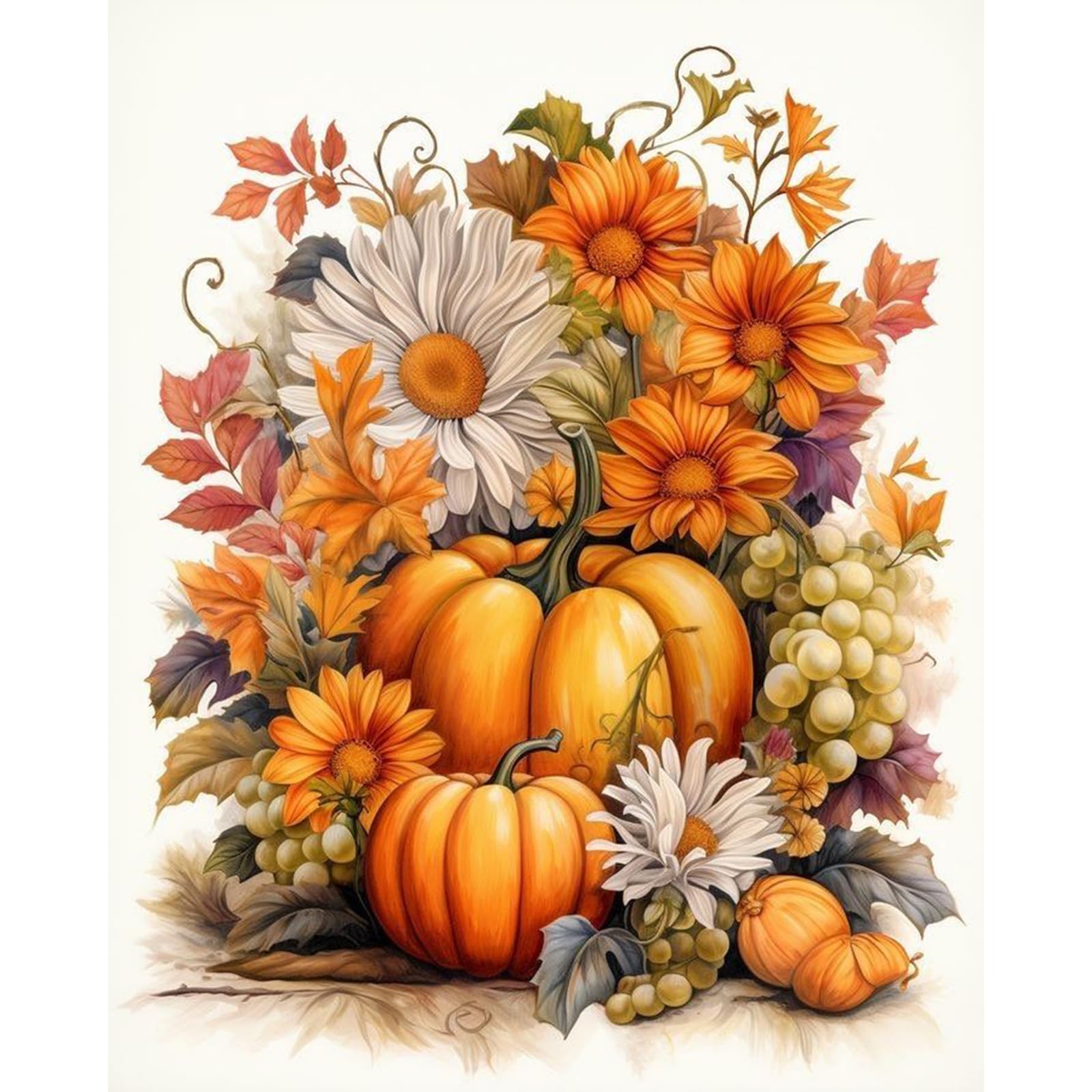 Amazon.com: Fountor Fall Paint by Numbers Kit for Adults Beginner ...