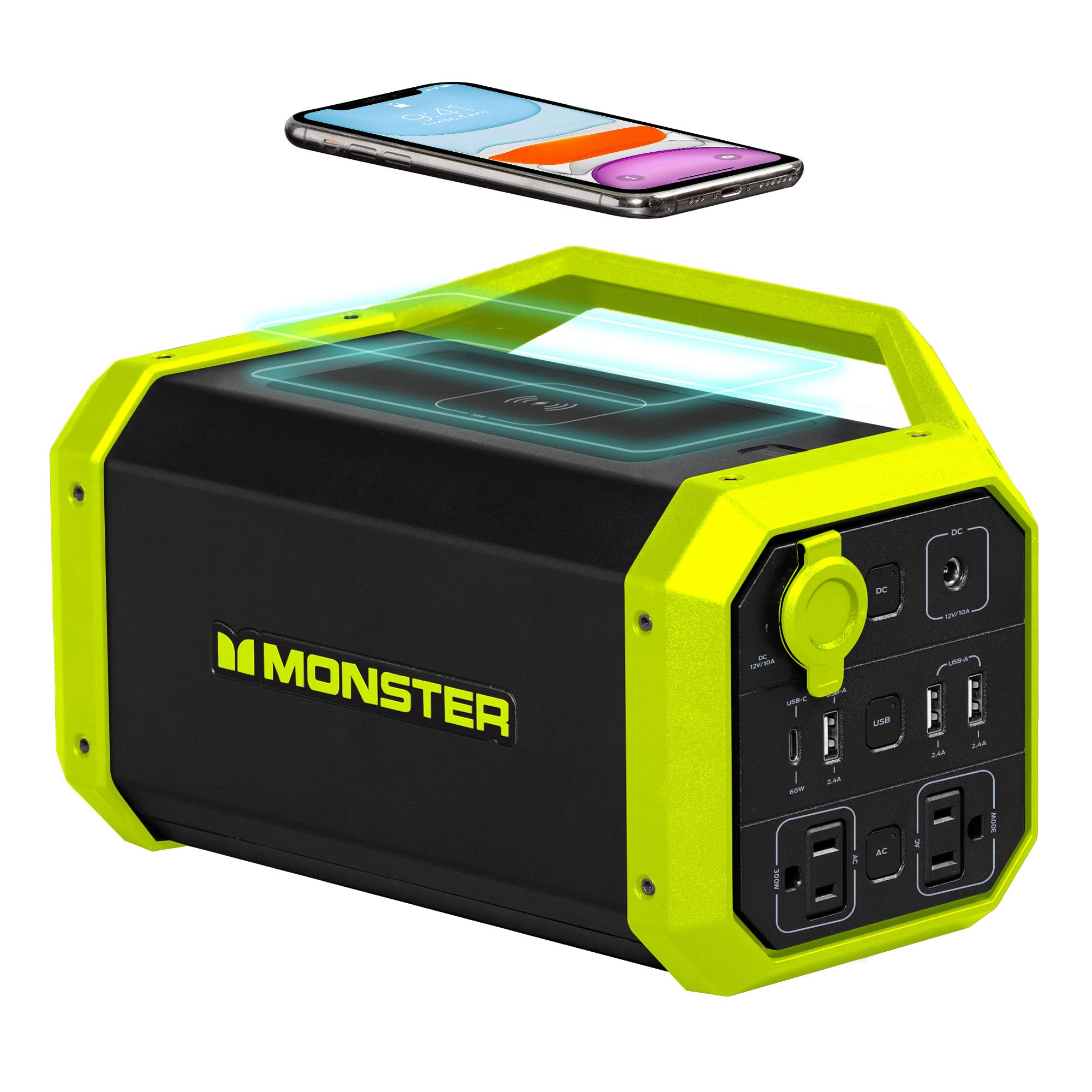 Amazon.com: Monster Power Grid Portable Power Station with 296Wh ...