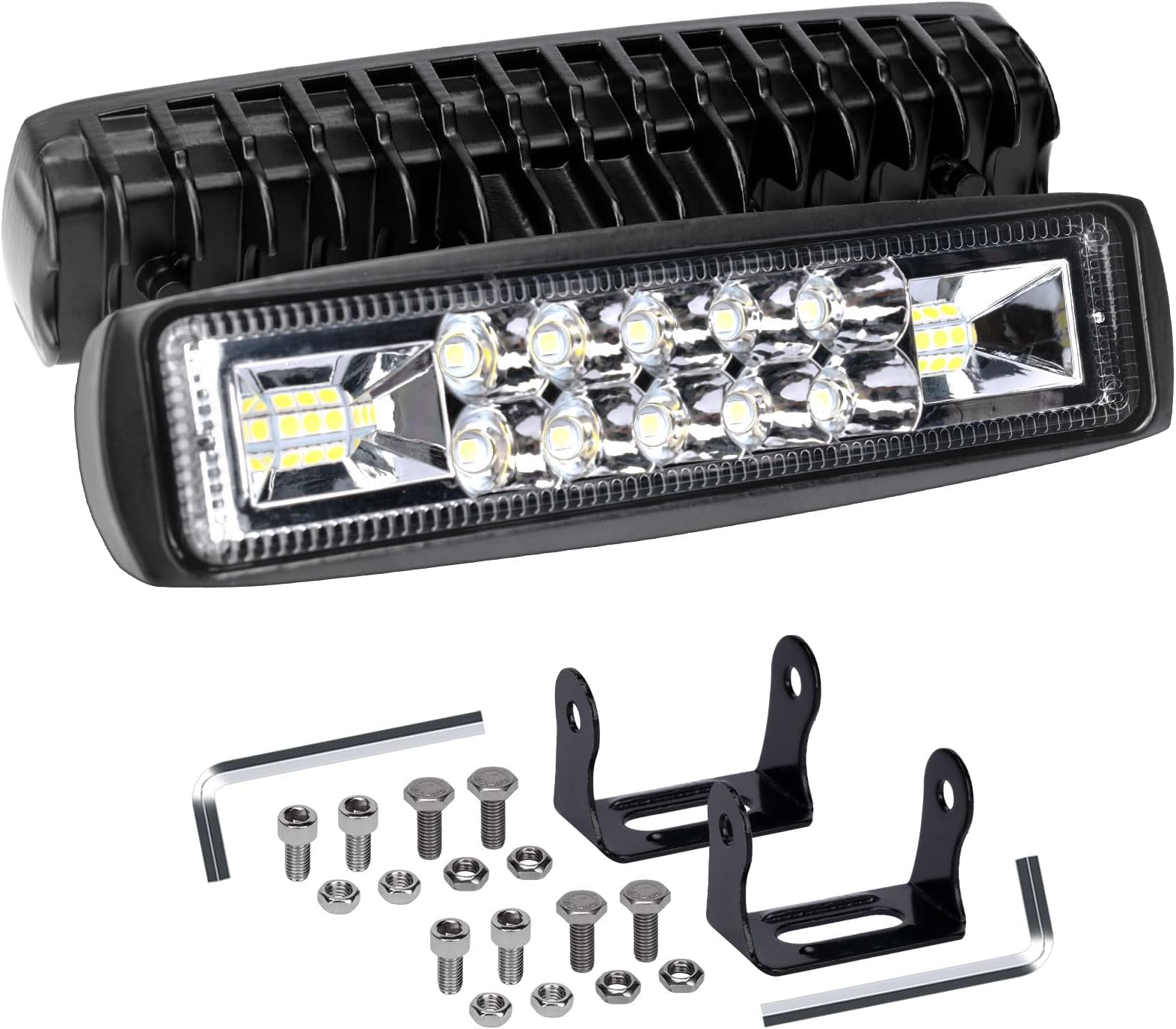 Amazon.com: YCHOW-TECH 6 Inch LED Pods Light Bar Slim 120W 12000LM ...