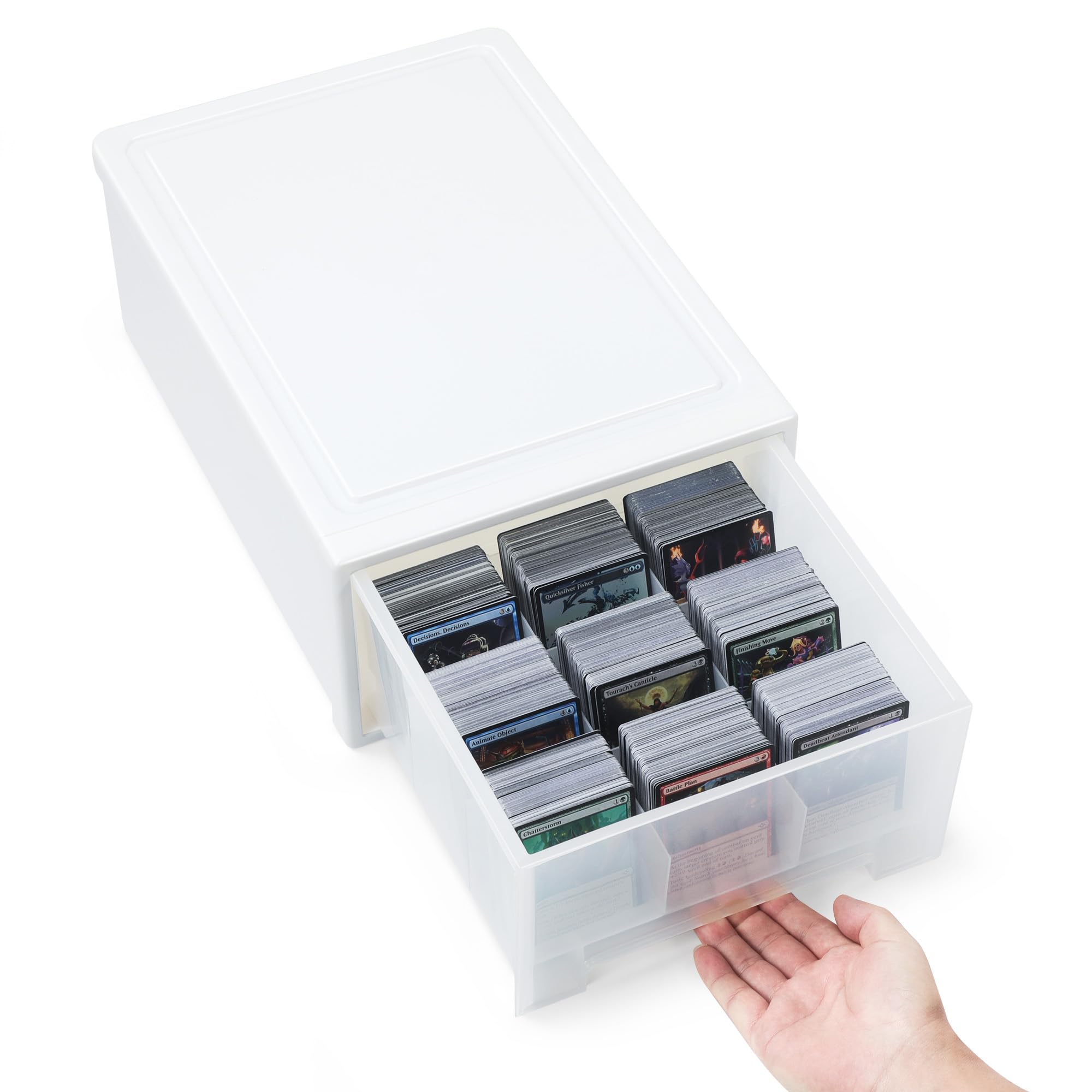 Amazon.com: Rikolto Trading Card Storage Box Holds up to 2400 Cards ...
