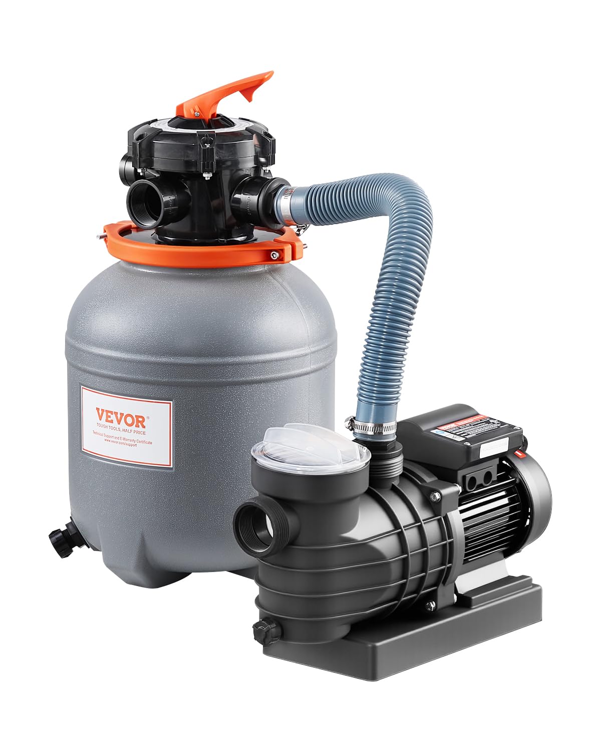 Snapklik.com : VEVOR Sand Filter Pump For Above Ground Pool, 12 In ...