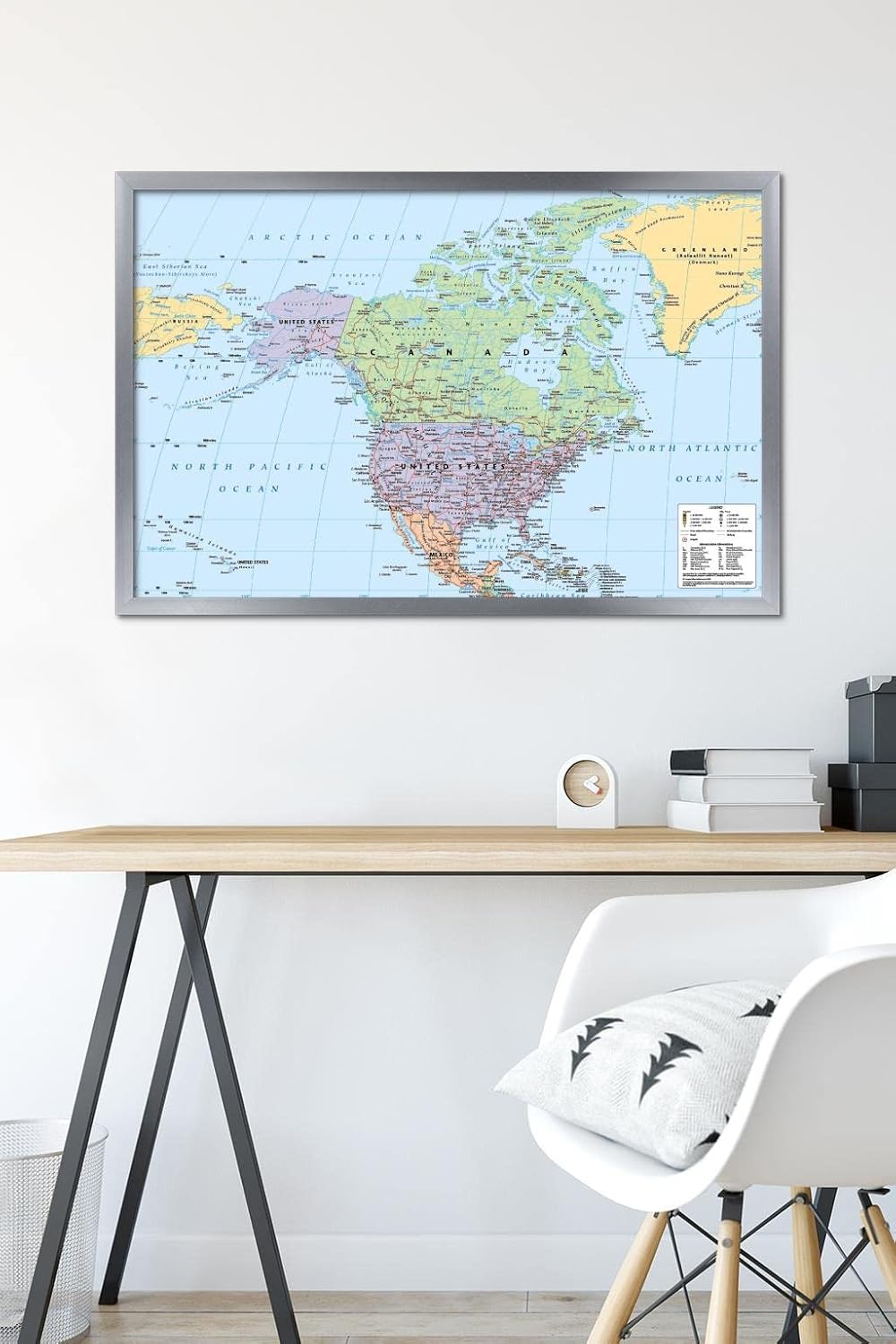 Trends International North America Map 2023 Wall Poster – Yaxa Colombia