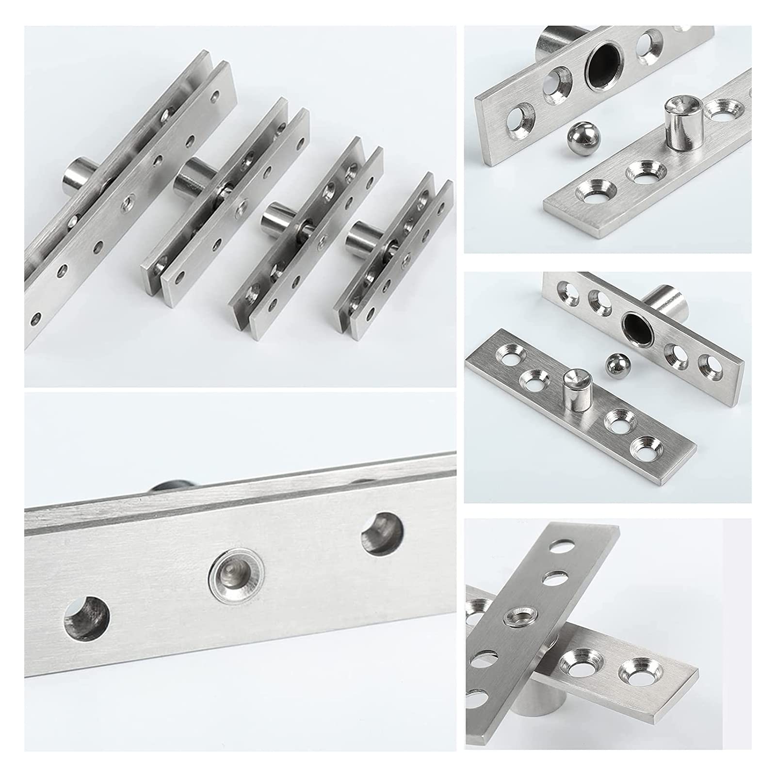 Snapklik.com : 2pcs Pivot Hinge Rotating Hinge 360 Degree Stainless ...