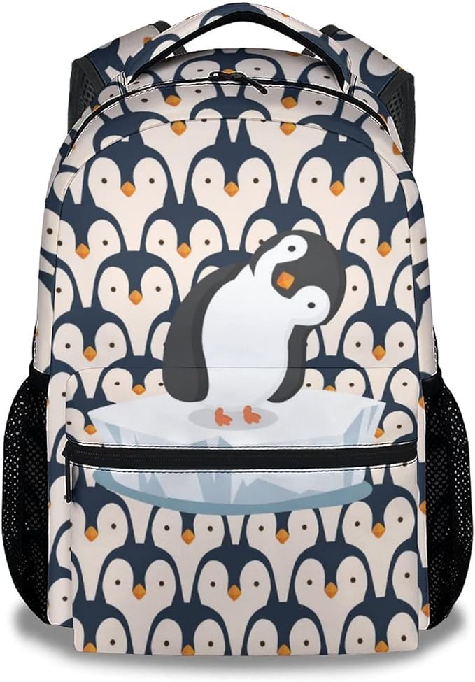 Amazon.com | COOPASIA Cute Penguin Backpack, 16 Inch Animal Theme ...